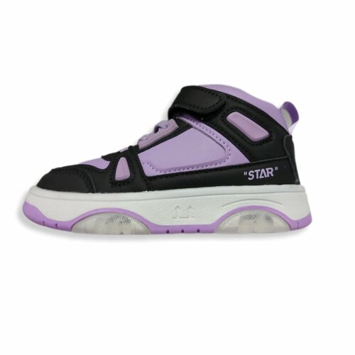 Ботинки Boncy, размер 28, фиолетовый, черный