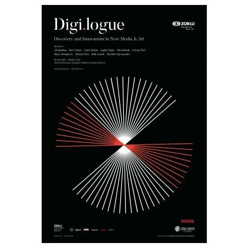 Плакат, постер на холсте Digi logue-введите логин. Размер 30 х 42 см