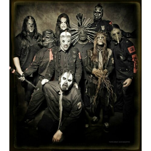 Плакат, постер на холсте Slipknot/Слипкнот. Размер 60 х 84 см