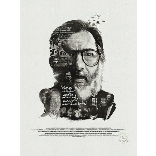 Плакат, постер на бумаге Фрэнсис Форд Коппола (Francis Ford Coppola). Размер 30 х 42 см