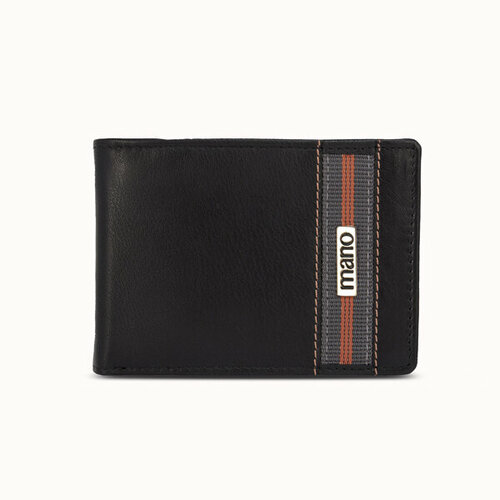 Бумажник Mano M191953101, фактура гладкая, черный