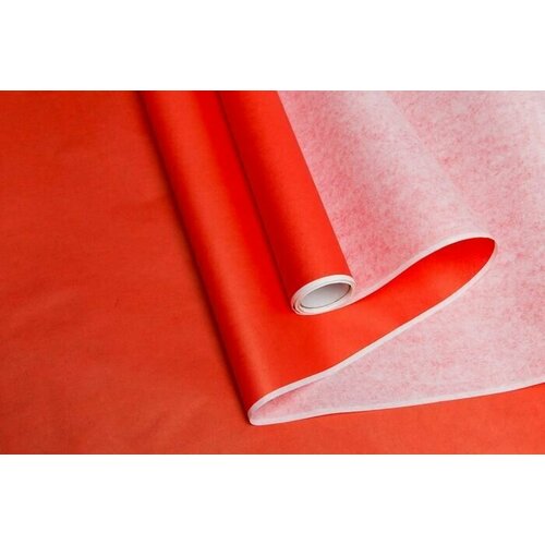 Бумага упаковочная красный крафт (50г/м2; 70см x 10м; Тонировка)