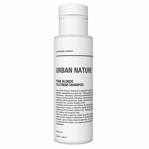 UN_PURE BLONDE PLATINUM SHAMPOO шампунь тонирующий 100мл
