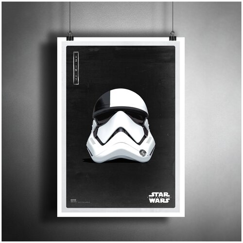 Постер плакат для интерьера "Фильм: Звёздные войны - Последние джедаи. Штурмовик. Star Wars"/ Декор дома, офиса, комнаты A3 (297 x 420 мм)