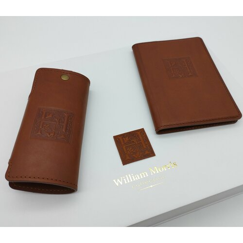 Комплект для автодокументов William Morris, коричневый
