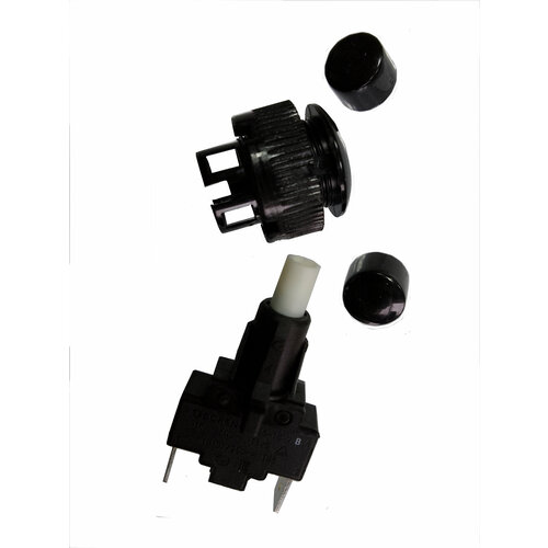 Кнопка подсветки GEFEST PS25-16-2B ( ПКН-525.2-222), черная, Китай