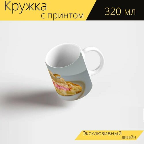 Кружка с рисунком, принтом "Торты, печь, бейкер" 320 мл.