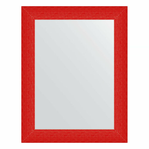 Зеркало настенное EVOFORM в багетной раме красная волна, 70х90 см, для гостиной, прихожей, кабинета, спальни и ванной комнаты, BY 3905