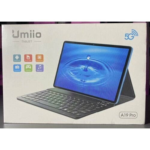 Планшет Umiio A19 Pro с чехлом, стилусом и клавиатурой 6/128Gb 4G цвет без выбора