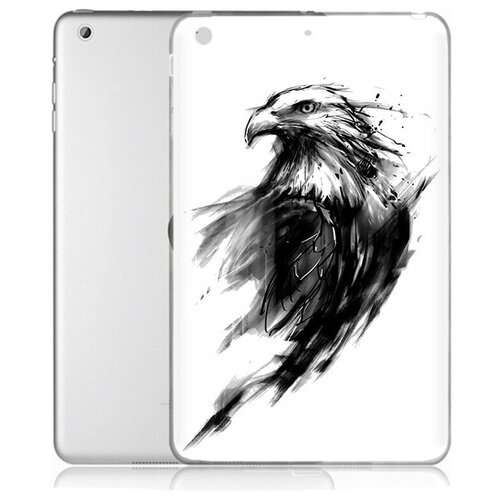 Чехол задняя-панель-накладка-бампер MyPads чб птица для Apple iPad 7 10.2 (2019)/Apple iPad 8 10.2 (2020)/Apple iPad 9 10.2 (2021)-A2197/A2200/A2198/A2270/A2428/A2429/A2430 противоударный