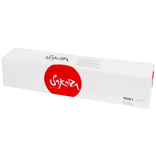 3 шт. Картридж лазерный Sakura TK-5205C голубой, 12000 стр. для Kyocera (SATK5205C)