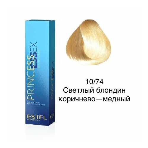10/74 Краска для волос PRINCESS ESSEX Светлый блондин коричнево-медный, 60мл