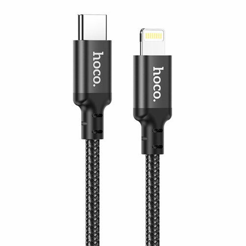 Кабель для айфон USB-C HOCO X14 Double speed Type-C - Lightning, 2 м, черный