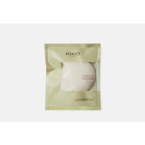 Спонж для очищения и отшелушивания кожи лица KIKO MILANO, GREEN ME KONJAC SPONGE 1шт