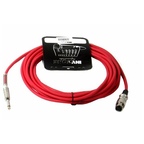 Invotone ACM1006/R микрофонный кабель XLR мама-Jack mono 6 м