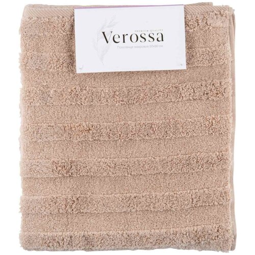 Полотенце банное махровое для ванны Verossa, 50х90см, дизайн Palermo, цвет Капучино, плотность 460 гр/м2, хлопок 100%