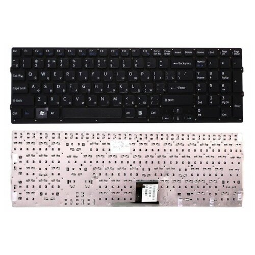 Клавиатура для ноутбука Sony Vaio VPC-EC1S1R/BJ черная без рамки