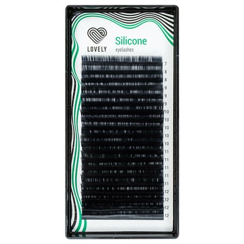 Ресницы Lovely Silicone, C+, 0.10, 15-18 mm, 20 линий