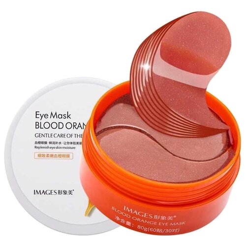 Images Патчи гидрогелевые для области вокруг глаз с красным апельсином Orange Eye Mask Delicate and Smooth, 60 шт.