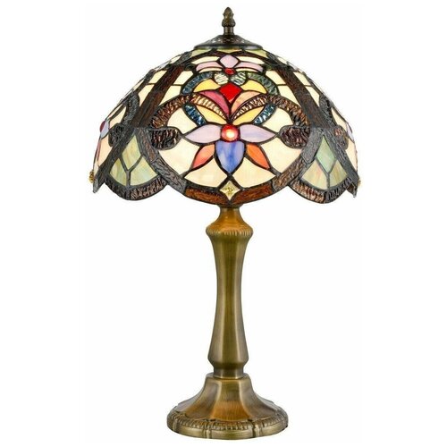 Настольная лампа Тиффани Velante 826-804-01 бронза E27 1*60Вт