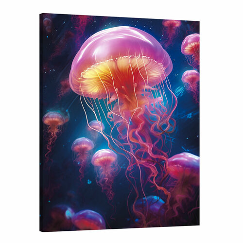 Интерьерная картина 50х70 "Медузы"