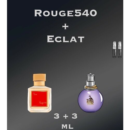 Набор духи crazyDanKos Baccarat Rouge 540 + Eclat (Спрей 3+3 мл)