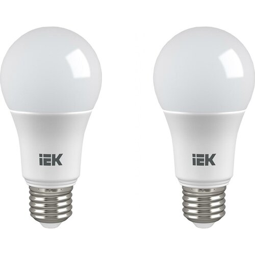 Светодиодная лампа IEK A80 25W эквивалент 180W 6500K 2500Лм E27 груша (комплект из 2 шт)