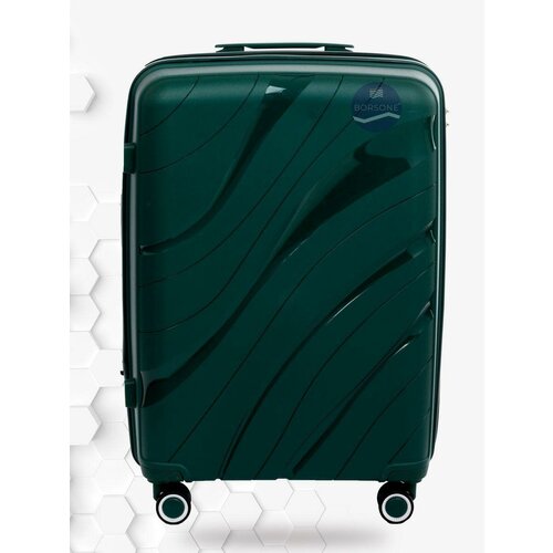 Комплект чемоданов Impreza, 3 шт., 118 л, размер S, зеленый