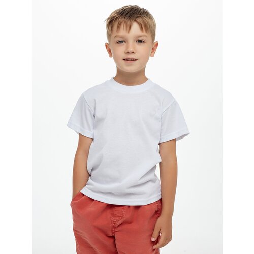 Футболка Дети в цвете Базовая детская футболка, размер 42-146, белый