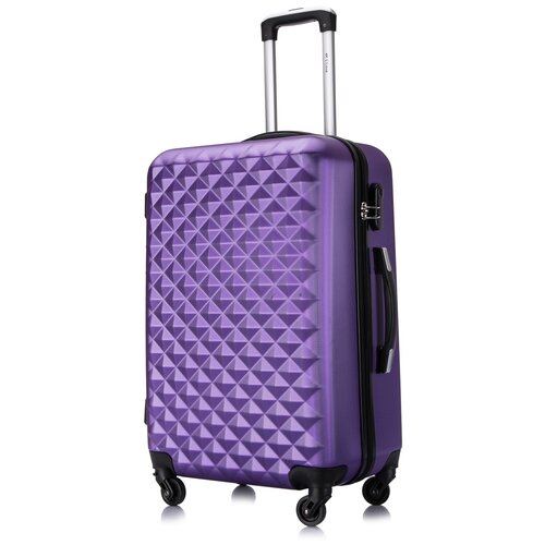 Умный чемодан L'case Phatthaya, 63 л, размер M, фиолетовый