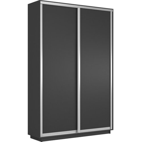 Шкаф купе для одежды, цвет Серый Диамант, 220Х160Х45 (ВхШхГ), 2 двери ДСП/ДСП