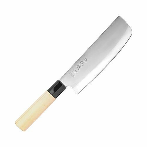 Нож кухонный "Киото" двусторонняя заточка, сталь нерж, дерево, длина 295/165, ширина 45мм