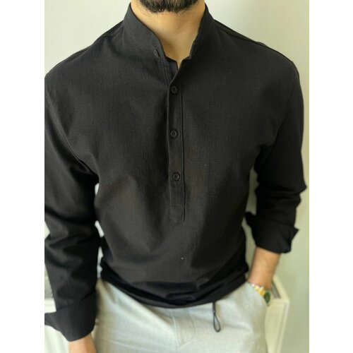 Рубашка SKOS Fashion, размер 4XL, черный
