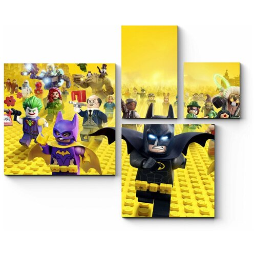 Модульная картина Лего - мир 142x118