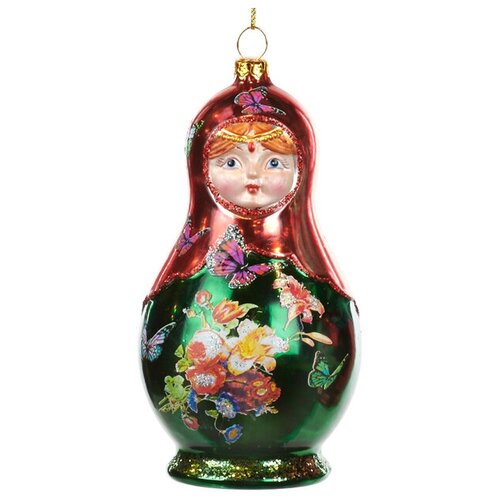 Goodwill Стеклянная елочная игрушка Russian Doll Ulyana 14 см, подвеска TR 22375