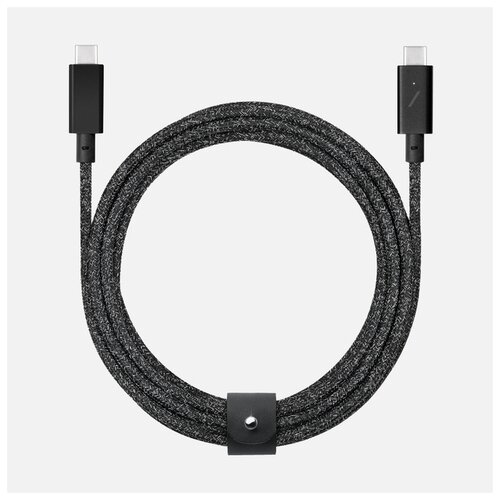 Кабель зарядный Native Union USB-C/USB-C, 100W, 2,4 м, черный космос