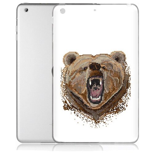Чехол задняя-панель-накладка-бампер MyPads пиксельный медведь для Apple iPad 7 10.2 (2019)/Apple iPad 8 10.2 (2020)/Apple iPad 9 10.2 (2021)-A2197/A2200/A2198/A2270/A2428/A2429/A2430 противоударный