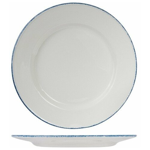 Тарелка мелкая «Блю дэппл», 30 см, синий, фарфор, 17100226, Steelite