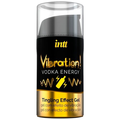 Гель-смазка  INTT Жидкий массажный гель Vibration! Vodka Energy, 60 г, 15 мл, цветочный, 1 шт.