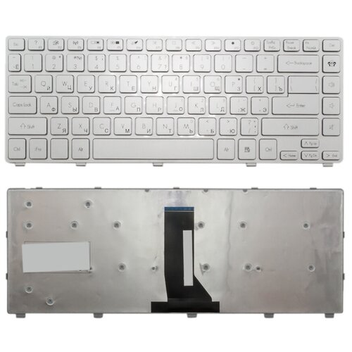 Клавиатура для ноутбука Acer Aspire 3830, 4830 серебристая с рамкой