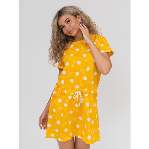 Платье NSD-STYLE, размер 50, желтый