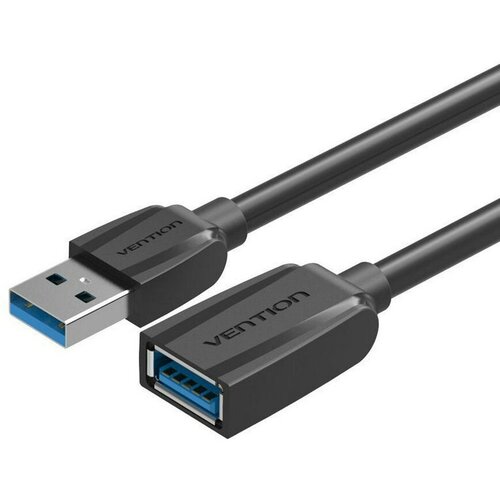 Кабель-удлинитель Vention USB 3.0 AM/AF - 1м Black Edition Vention USB 3.2 Type-AM - USB 3.2 Type-AF 1м (VAS-A45-B100)