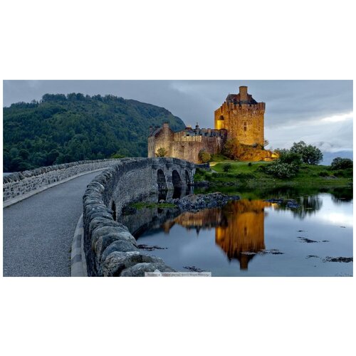 Постер / Плакат / Картина Шотландский замок 40х50 см в раме