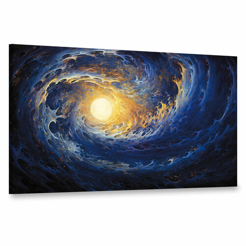 Интерьерная картина 100х60 "Звуковые Волны Космоса"