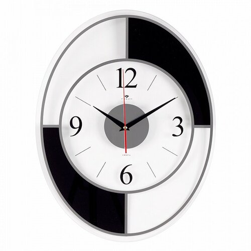 Часы настенные Рубин "Шахматы", открытая стрелка, прозрачные, 350х460х40 мм (3445-002)