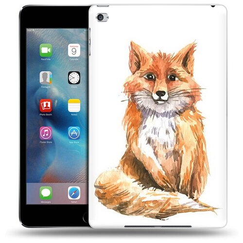 Чехол задняя-панель-накладка-бампер MyPads детская лиса для iPad mini 4 7.9 (2015)-A1538/A1550 противоударный