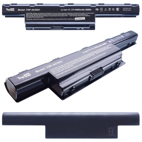 Аккумулятор для Acer Aspire V3-551G 11.1V 4400mAh 48Wh TopON