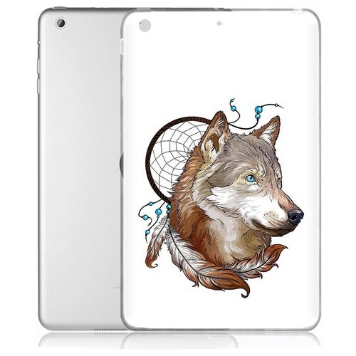Чехол задняя-панель-накладка-бампер MyPads волк и ловец снов для iPad Pro 11 (2018) A1979/A1934/A2013 противоударный