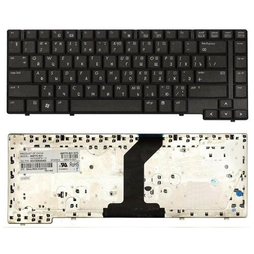Клавиатура для ноутбука HP Compaq NSK-H4F01 русская, черная