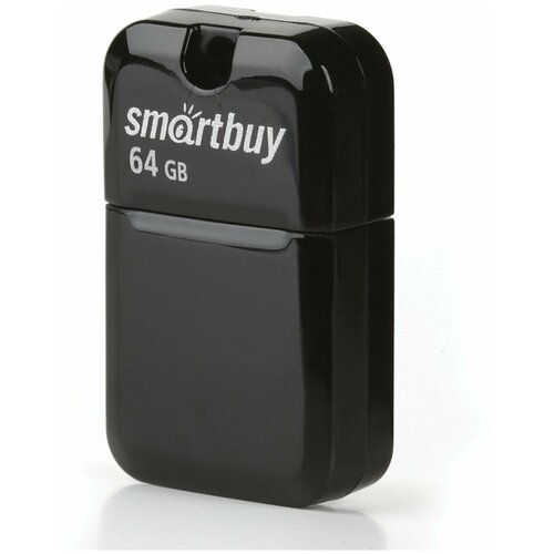 Флеш-диск 64 GB, SMARTBUY Art, USB 2.0, черный, SB64GBAK 2 шт .